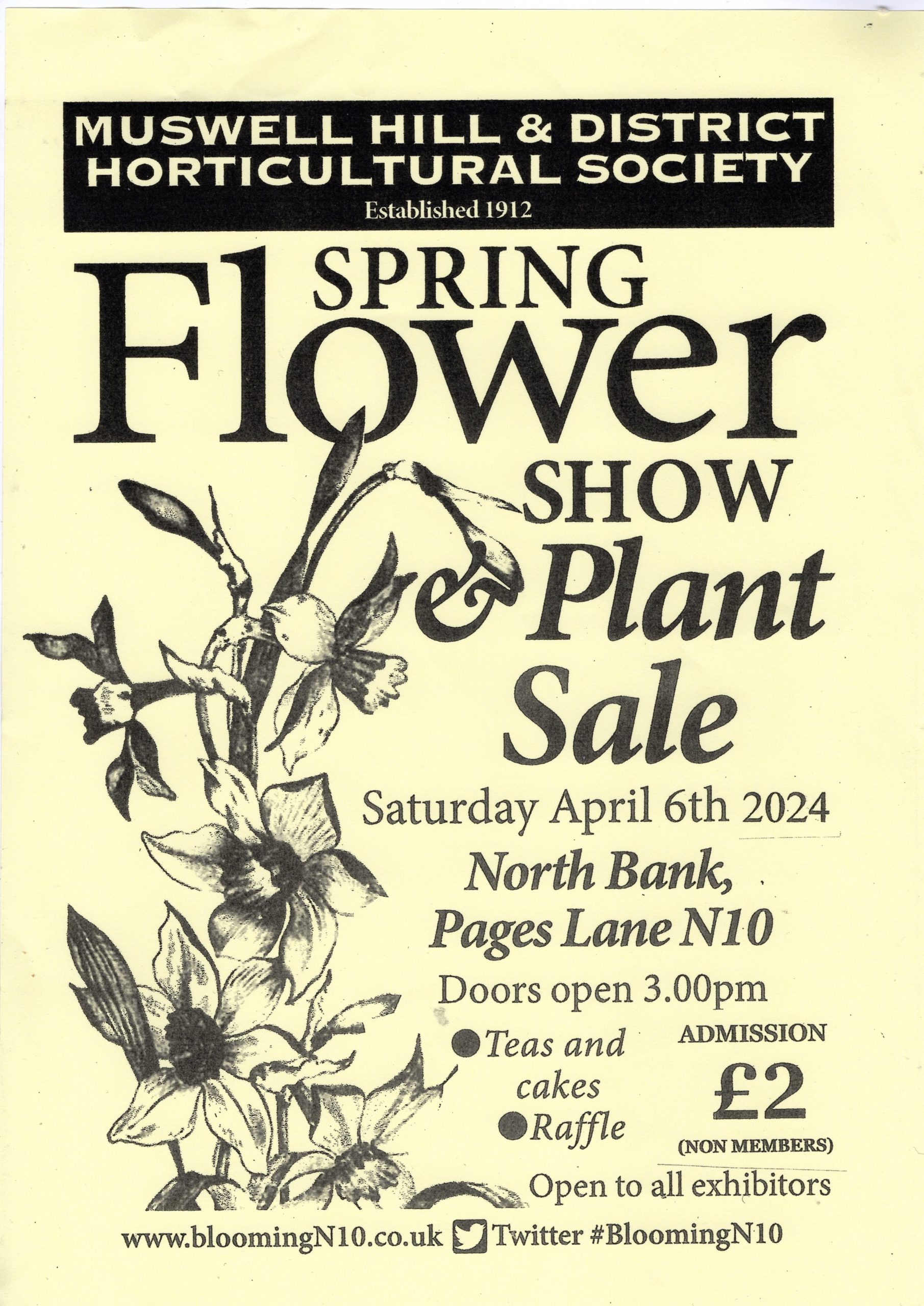 MUSWELL HILL & DISTRICT HORTICULTURAL SOCIETY Spring Flower Show 6th ...